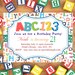 ABC Alphabet Birthday Invitation Personalized Made to Order Kids Party ...
