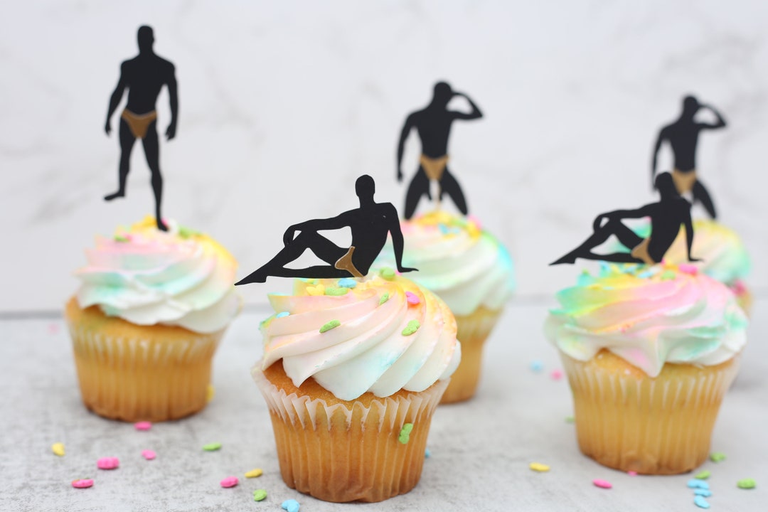 Bachelorette Cupcake Toppers, Bachelorette Decorations, Bachelorette ...