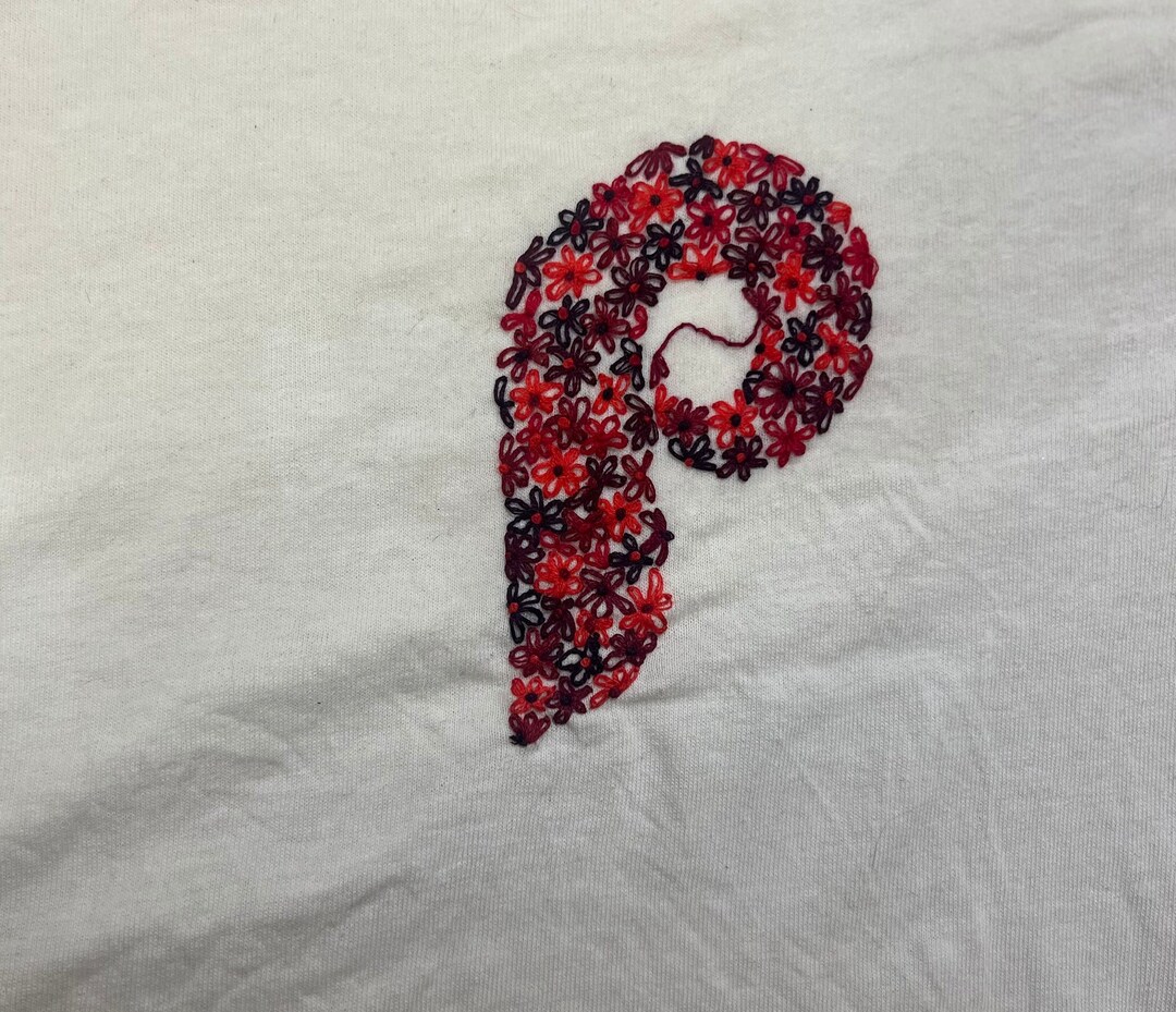 Phillies Hand Embroidery Daisy Design - Etsy