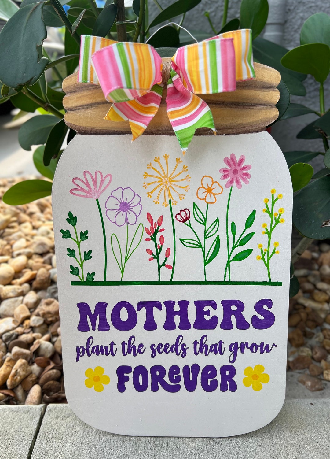 Wooden Door Hanger, Mothers Day Gift, Door Hanger, Door Decor, Home ...