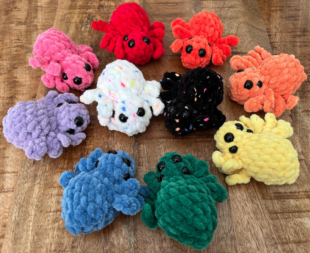 Mini Plushie- Baby Tarantula Spider- Crochet Toy - Etsy