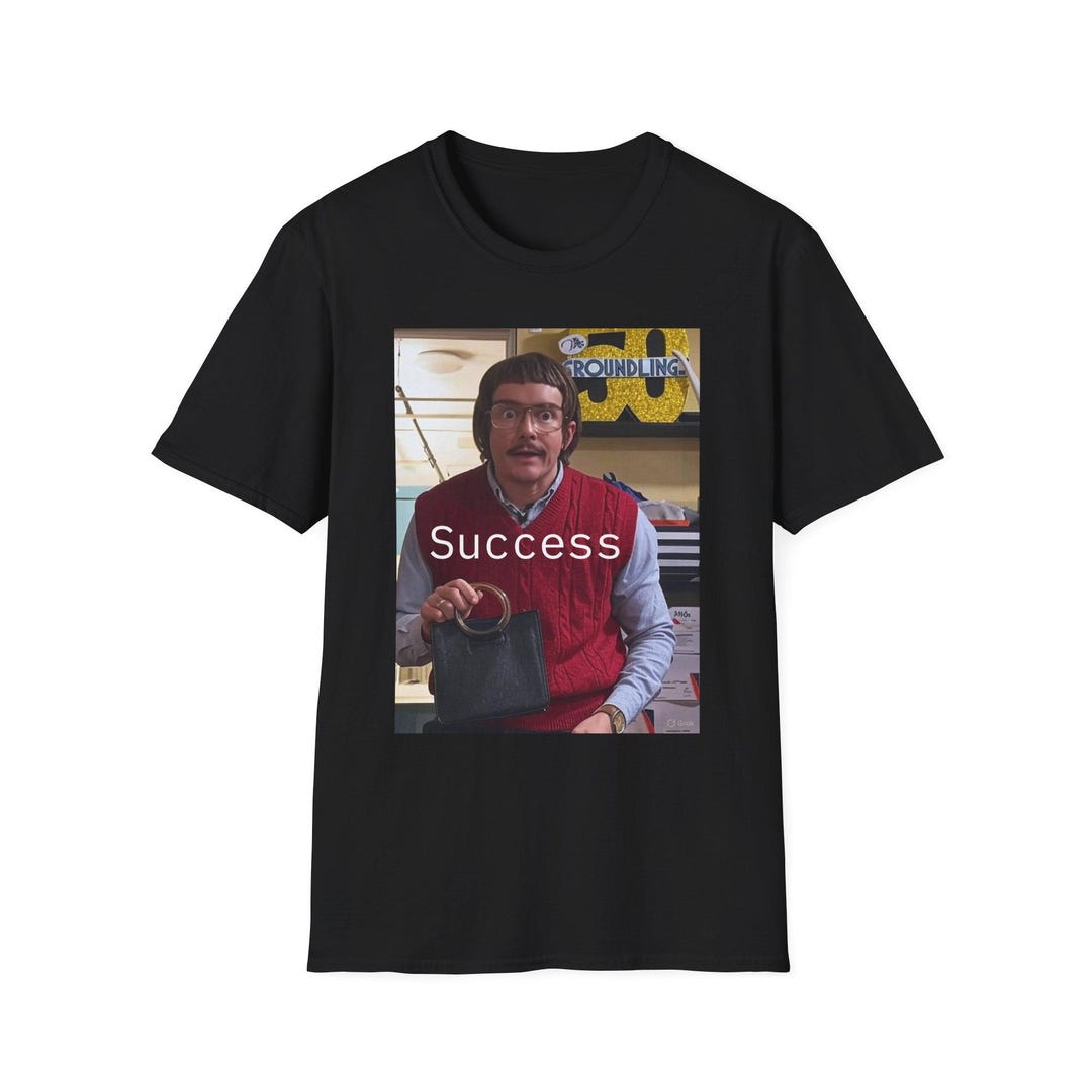 Chit Success Black Purse in Here Unisex Softstyle T-shirt ...