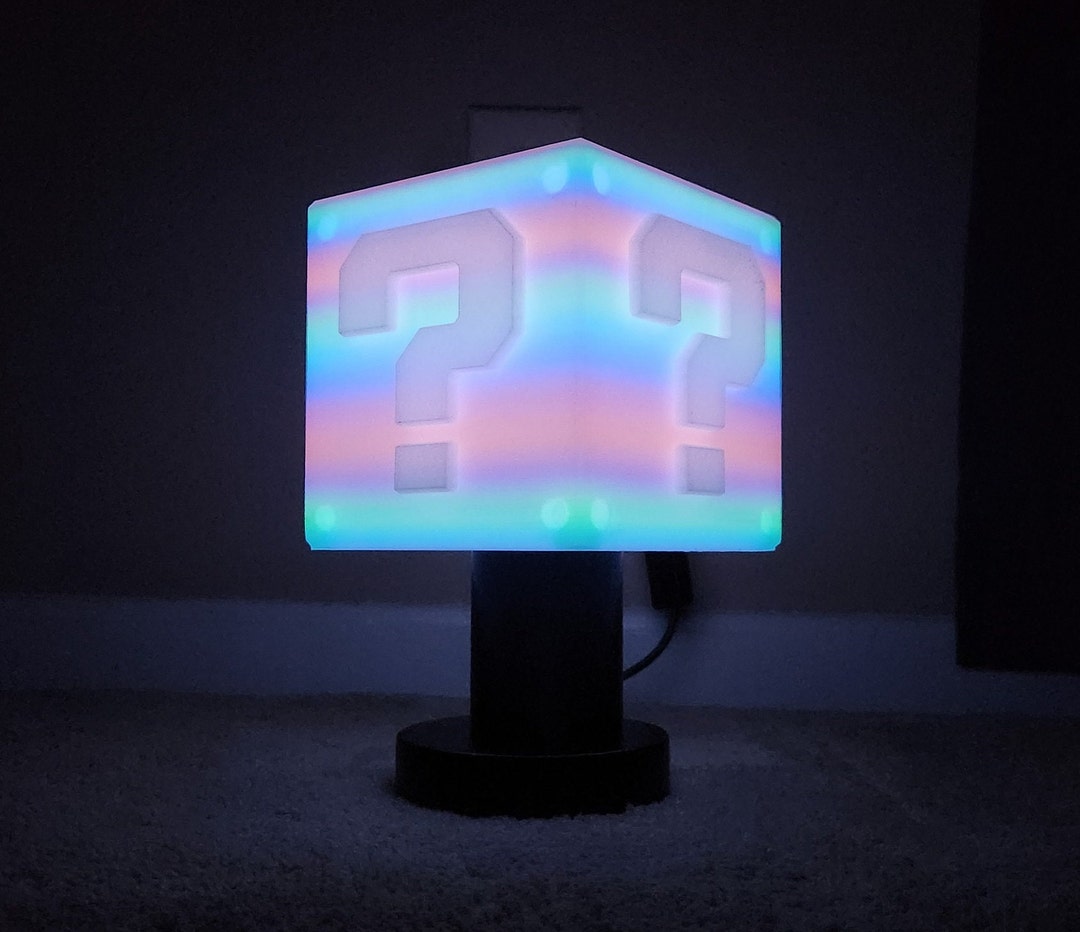 Mario Kart Themed Rainbow Mystery Block Light - Etsy