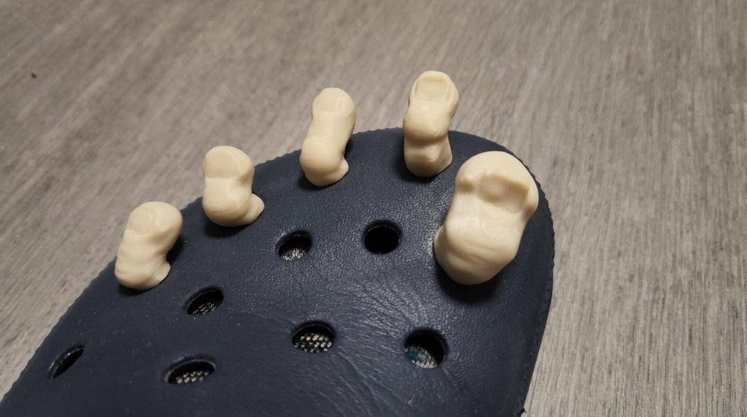 Realistic Toes Jibbits-inspired Charms for "croc" Style Clogs Crocs - Etsy