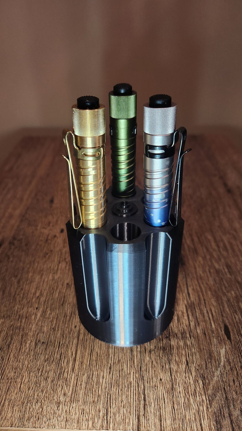Revolver Cylinder Pen/pencil Holder or Olight Flashlight - Etsy