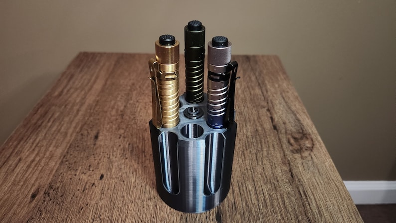 Revolver Cylinder Pen/pencil Holder or Olight Flashlight - Etsy