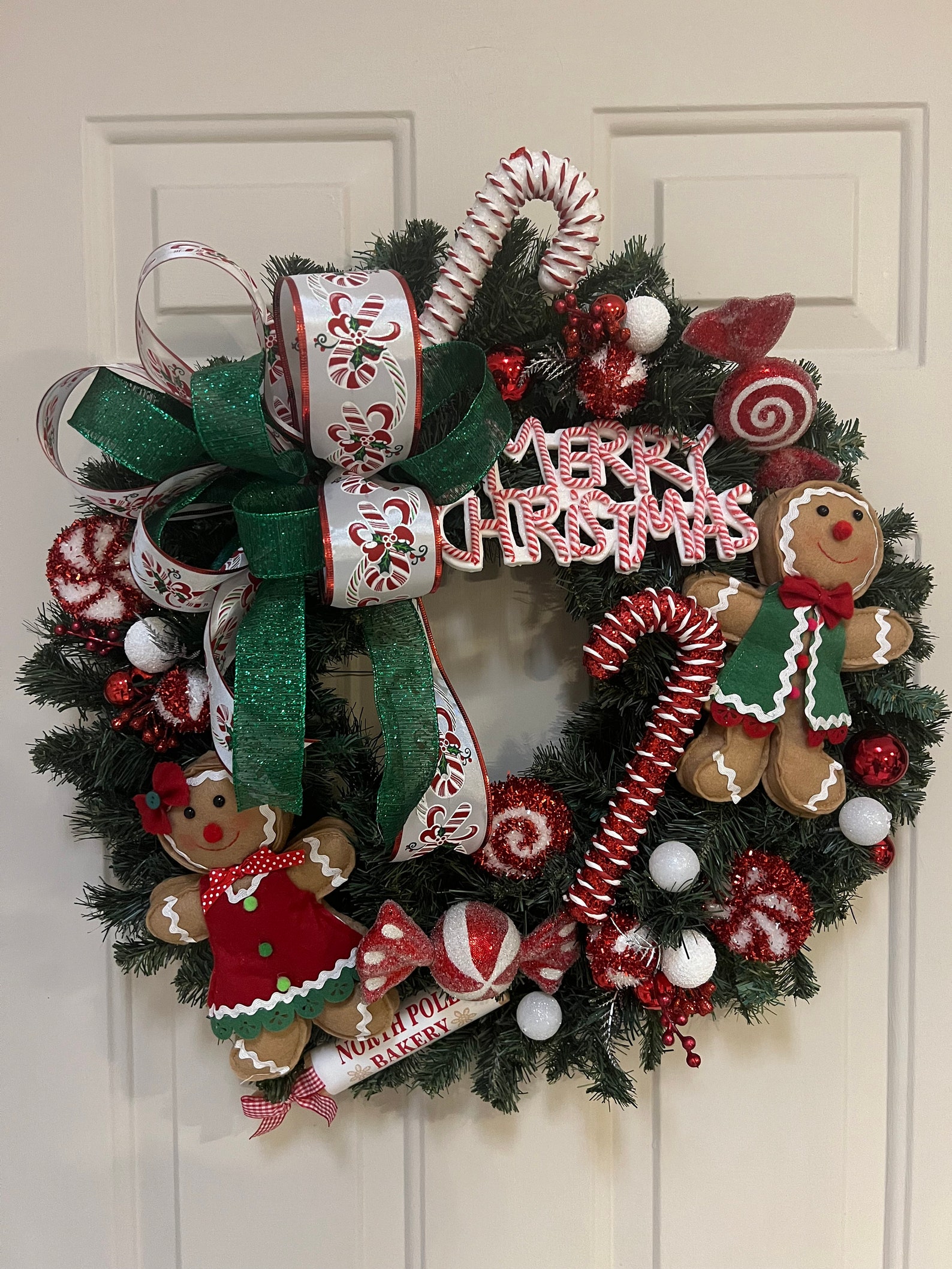 Gingerbread Christmas Wreath - Etsy