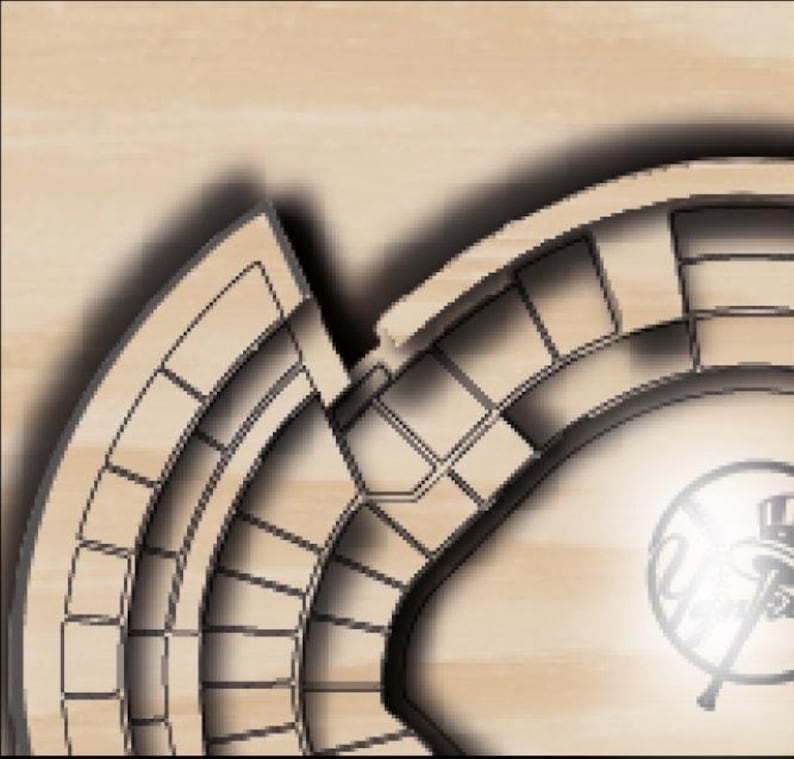 The House That Ruth Built SVG | New York Baseball Stadium Map | Laser ...