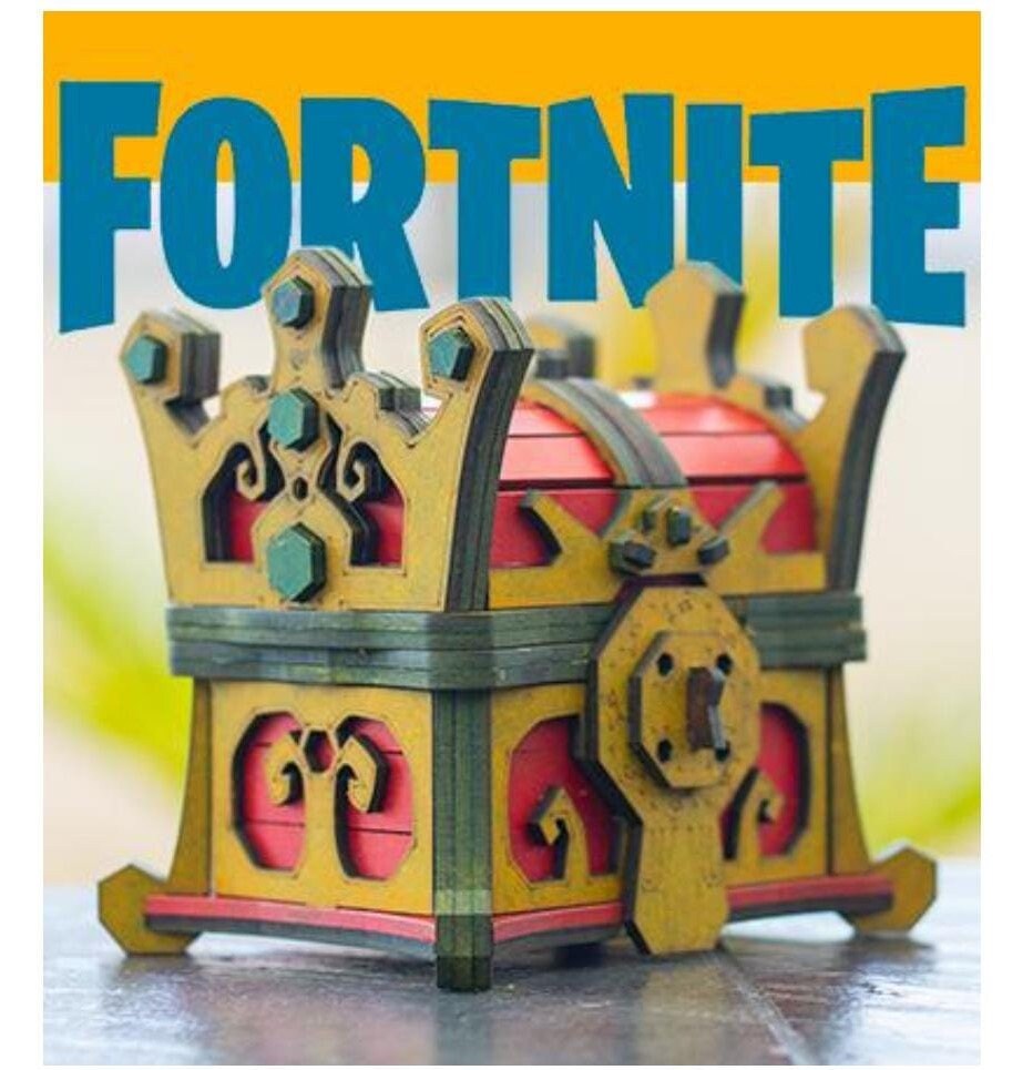 F-nite Chest, Laser Files to Create a Video Game Chest - Etsy