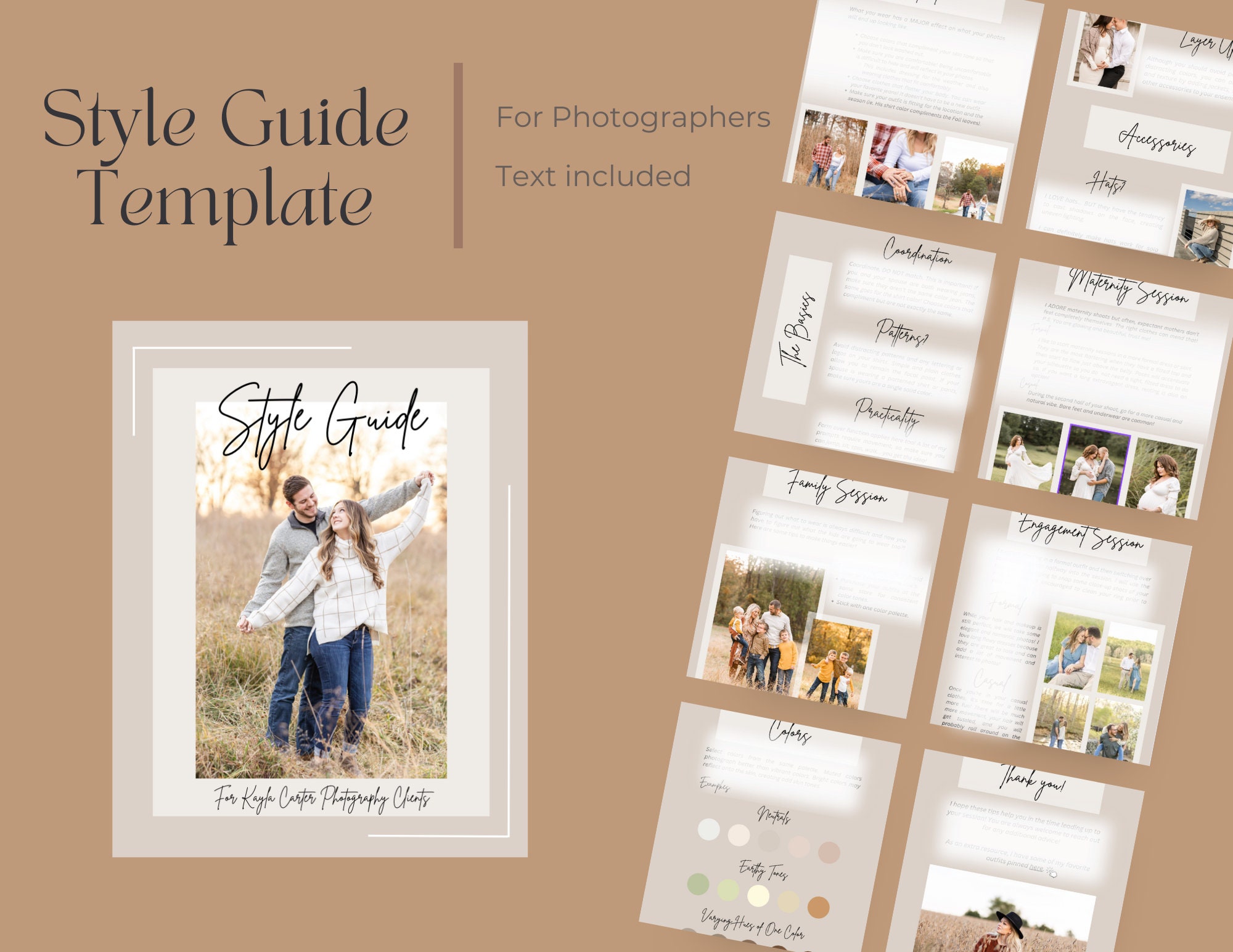 Photographer Style Guide Template CANVA - Etsy
