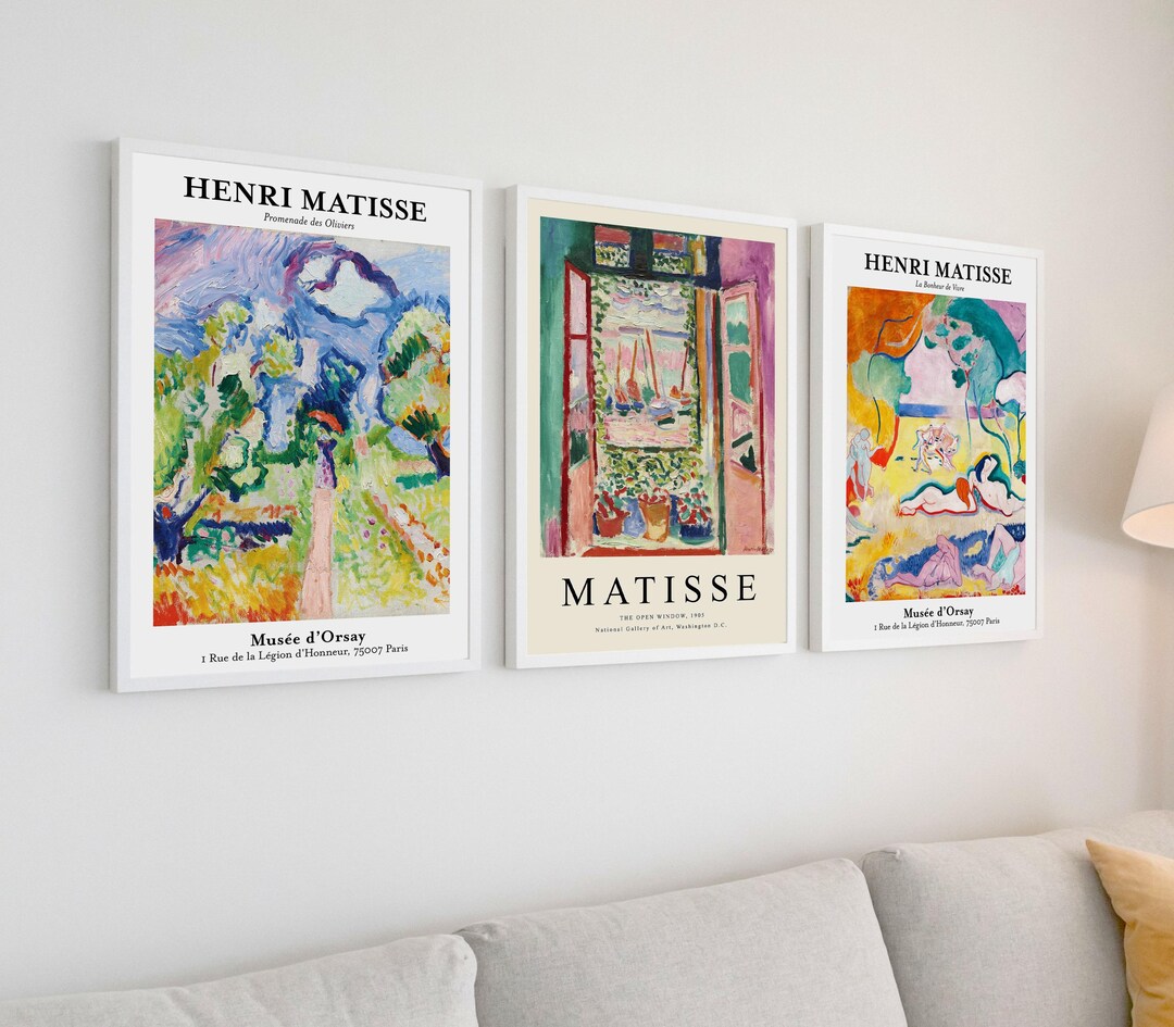 Henri Matisse Print Aesthetic Matisse Poster for Modern Gallery Open ...