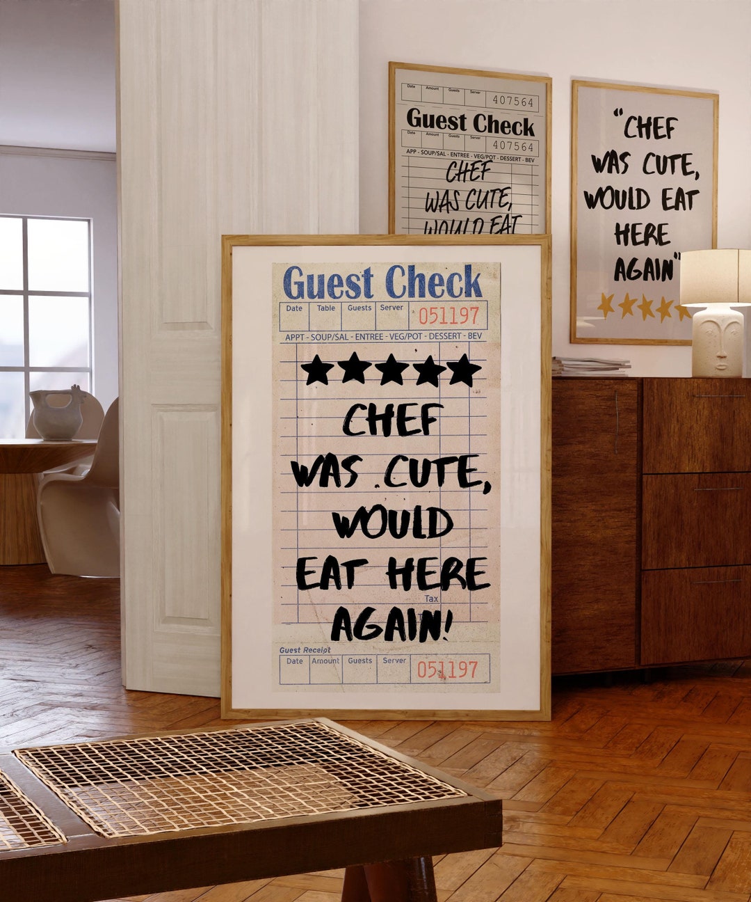 Gast Check Print Chef Was Süß Würde Hier Wieder Essen Gäste Check ...