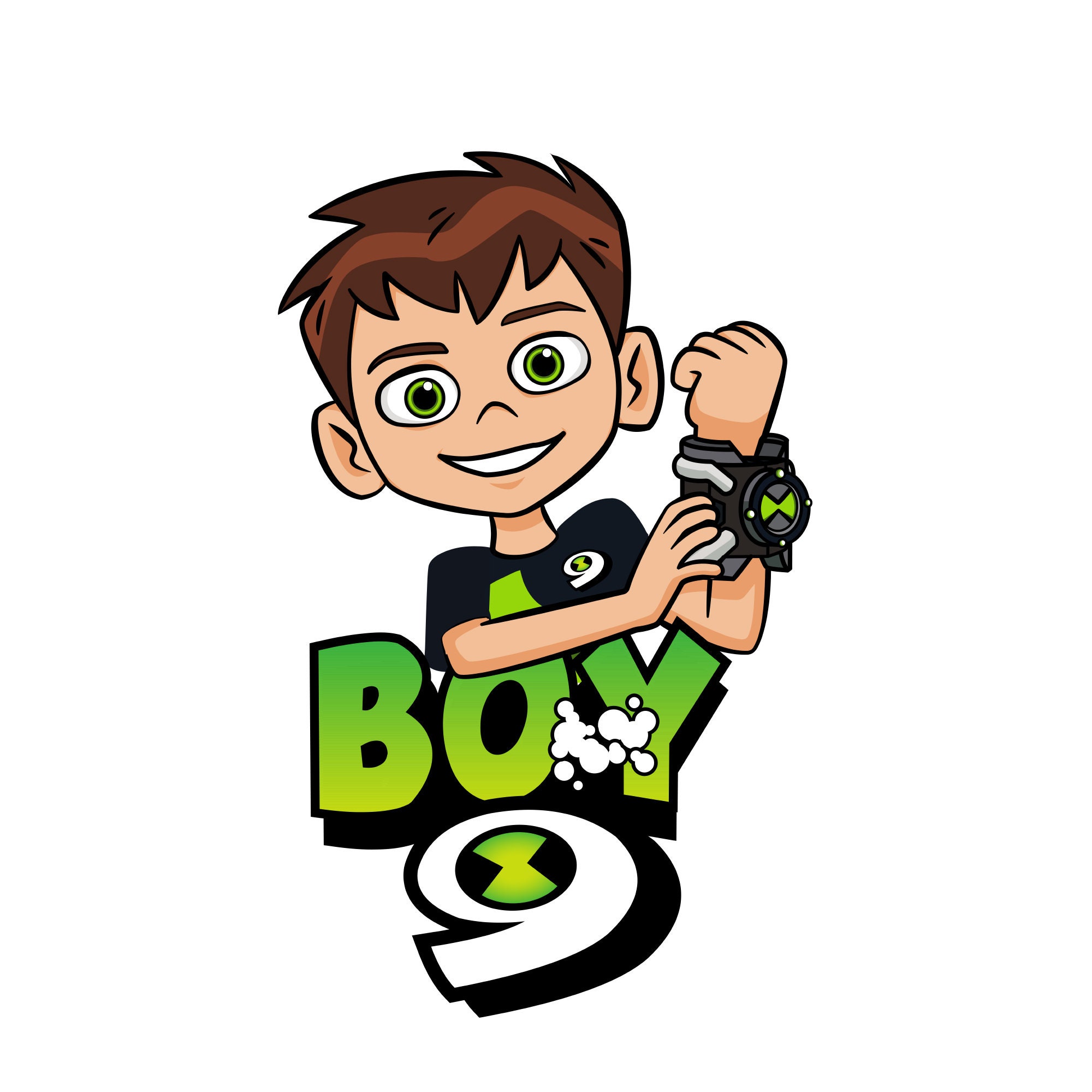 Ben 10 Birthday 9 Years Boy Bash, an Epic Cartoon Adventure Graphic ...