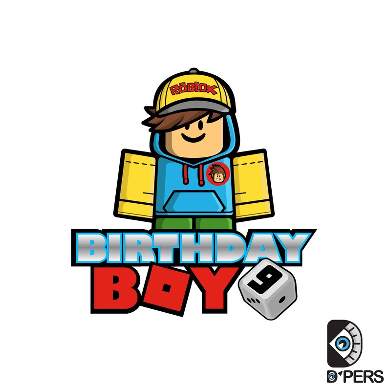 Roblox Birthday 9 Years Boy Design, Roblox Png, Roblox Birthday Design ...