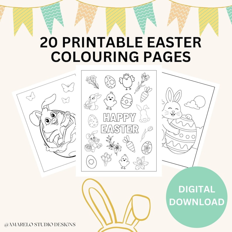 Easter Colouring Pages Easter Colouring Book Kids Colouring Pages ...