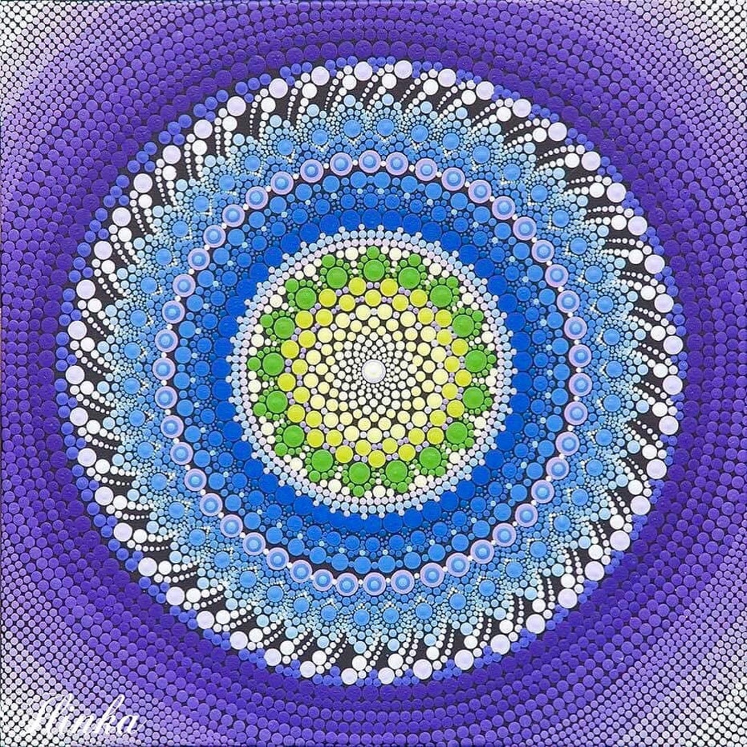High Energy Flow Hand Made Mandala Painting Activates Your High Energy ...