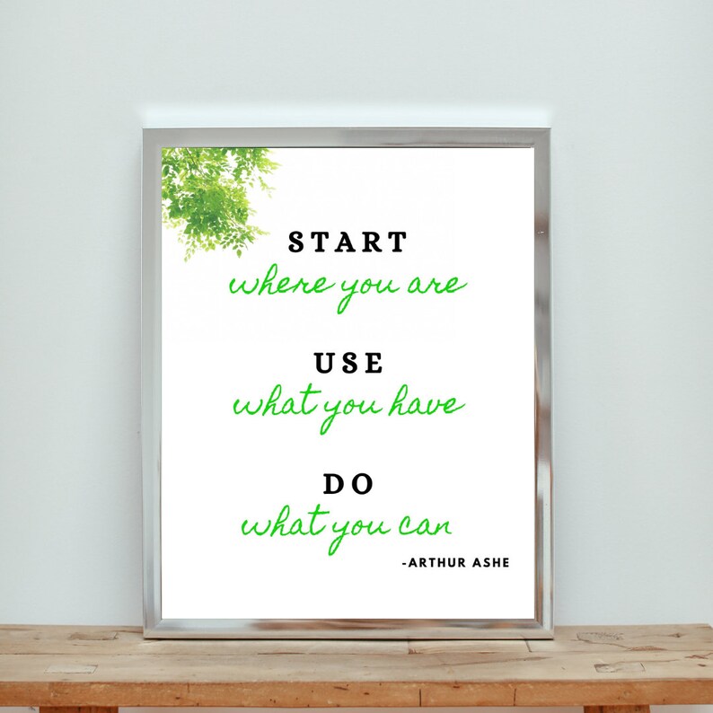 Motivational Wall Decor, Success Wall Art, Inspirational Quote ...