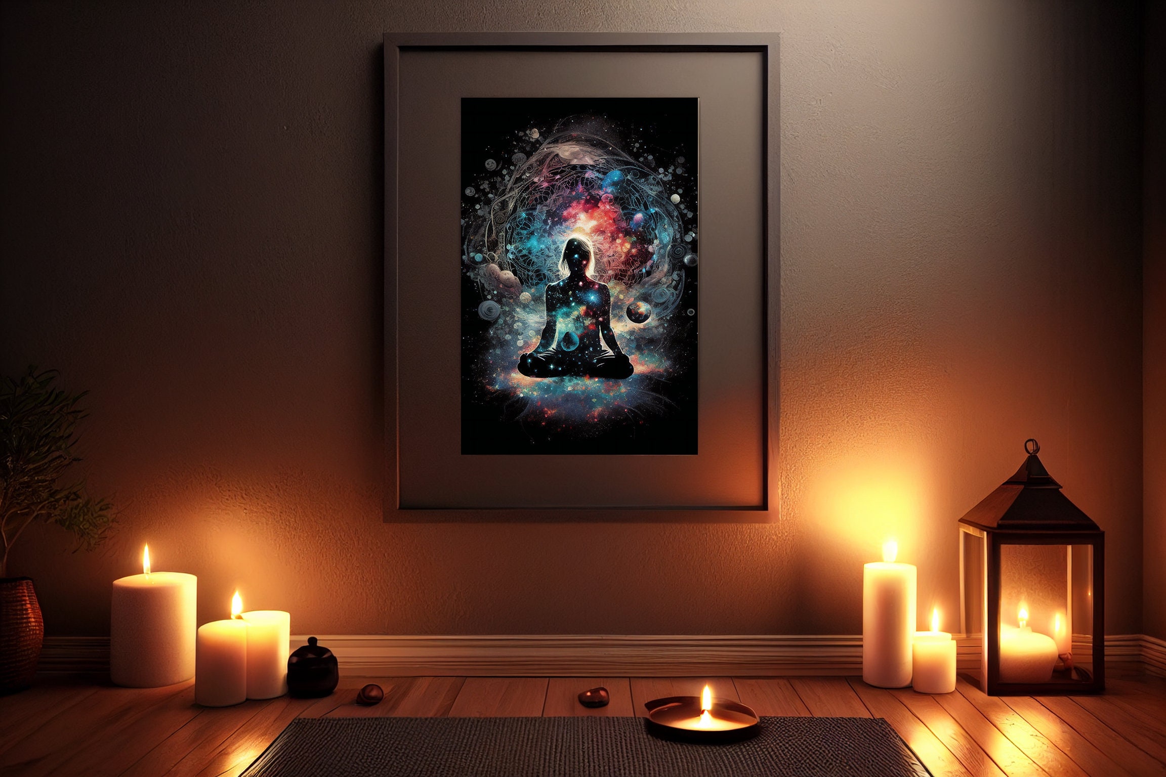 Meditation Gift Wall Art Spiritual Decor Hangings Digital Print ...