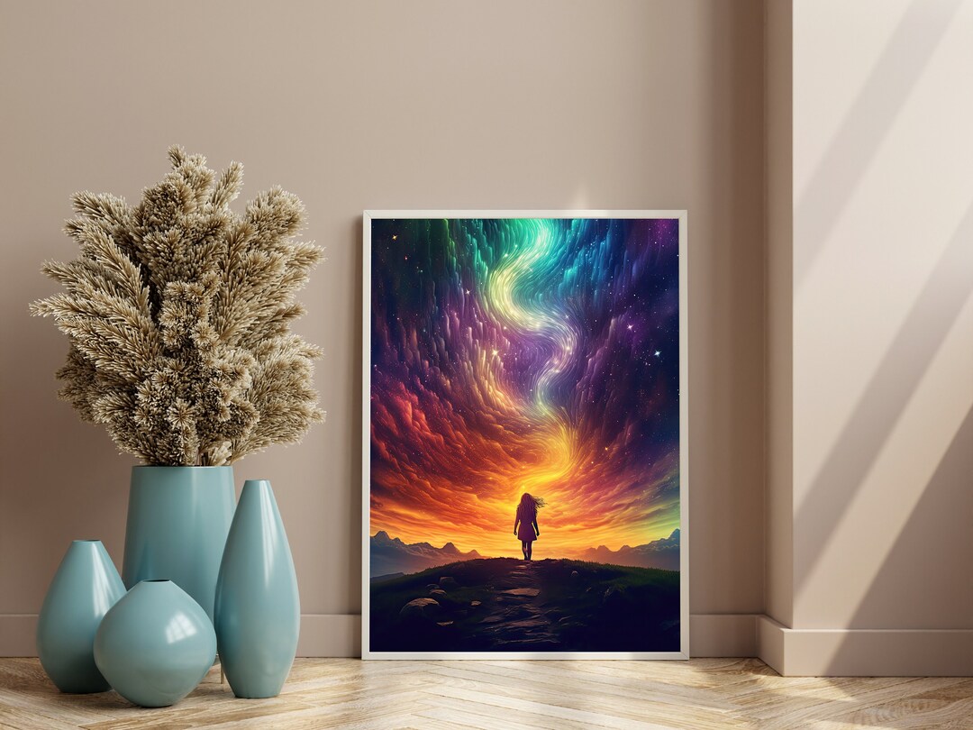 Mystic Wall Art Colorful Magical Print | Spiritual Decor Beautiful ...