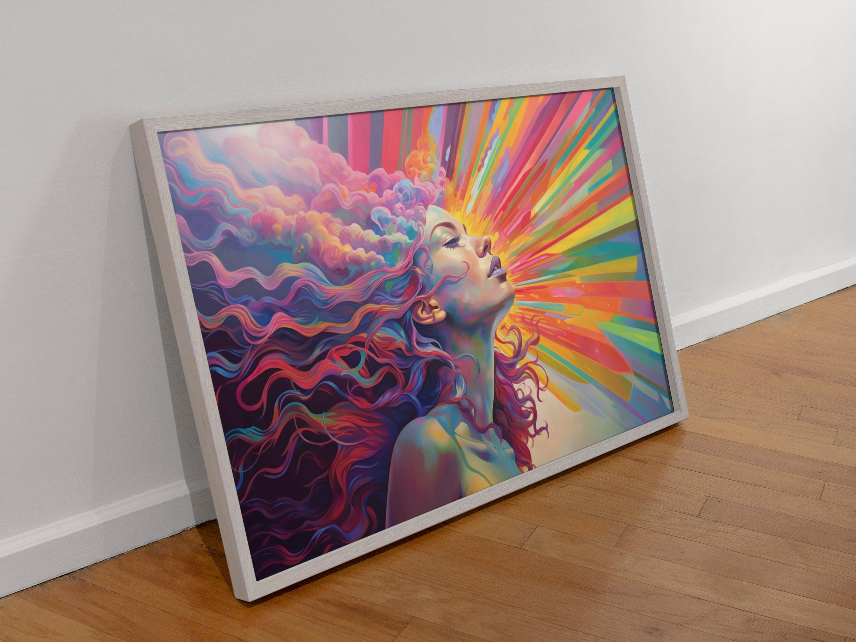 Large Wall Art Goddess of Color and Light Artwork Printable Feminine ...