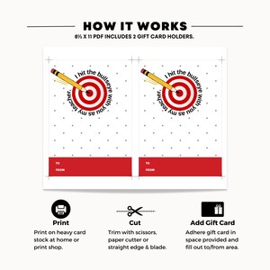 Teacher Target Gift Card Holder (printable) - Teacher Appreciation ...