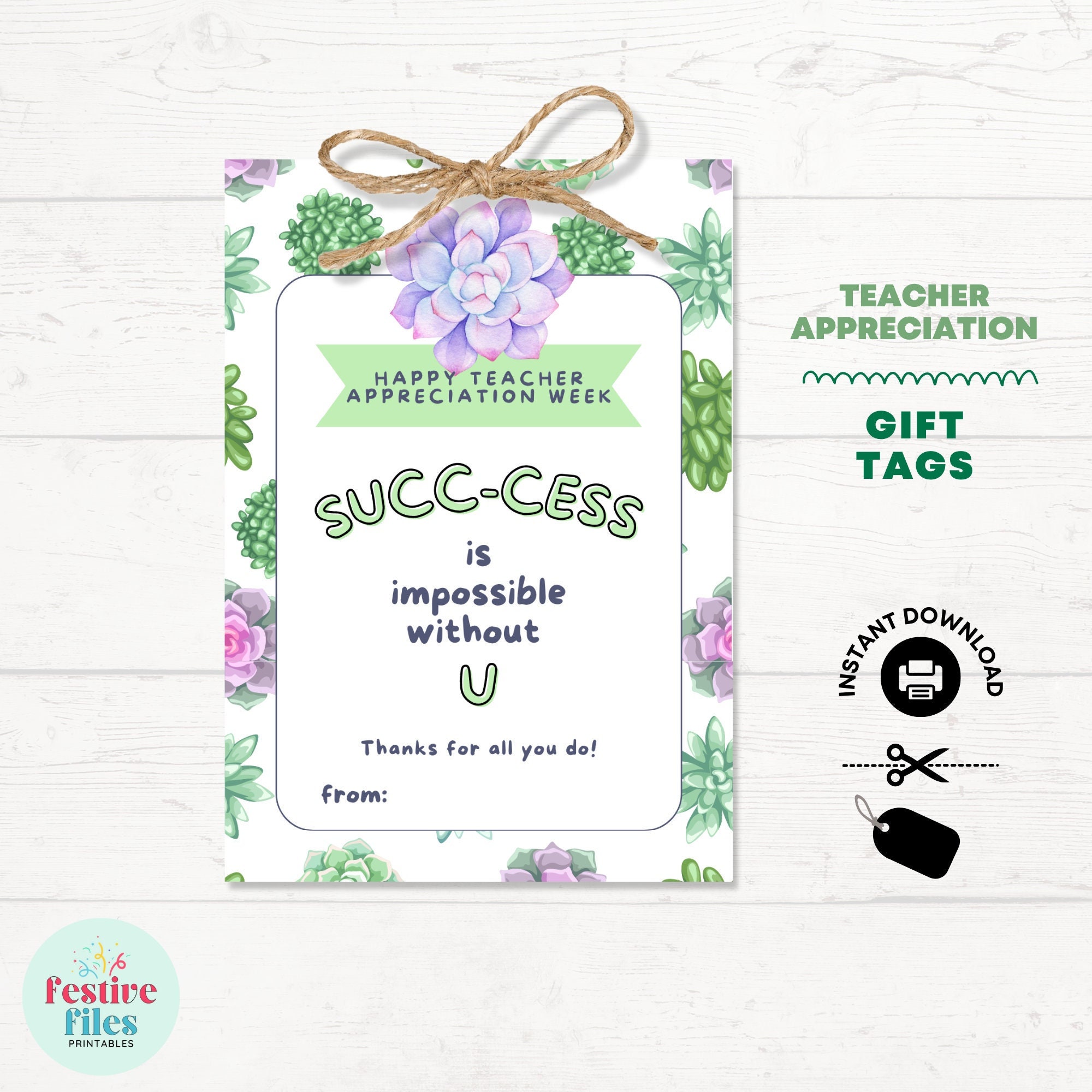 Printable Teacher Appreciation Gift Tags - Teacher Gifts Bulk - Teacher ...