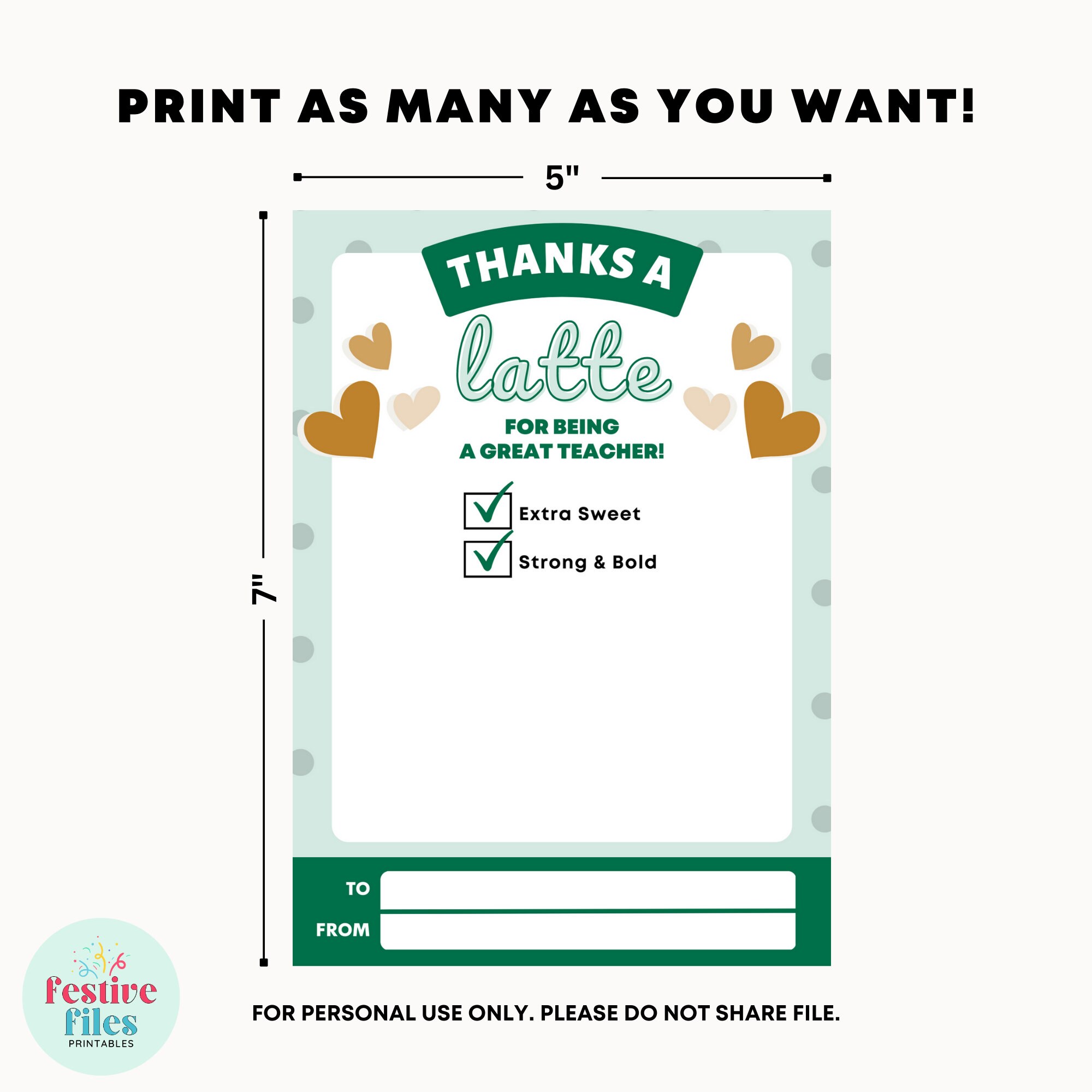 Thanks a Latte Teacher Gift Card Holder - Starbucks Gift Card Holder ...