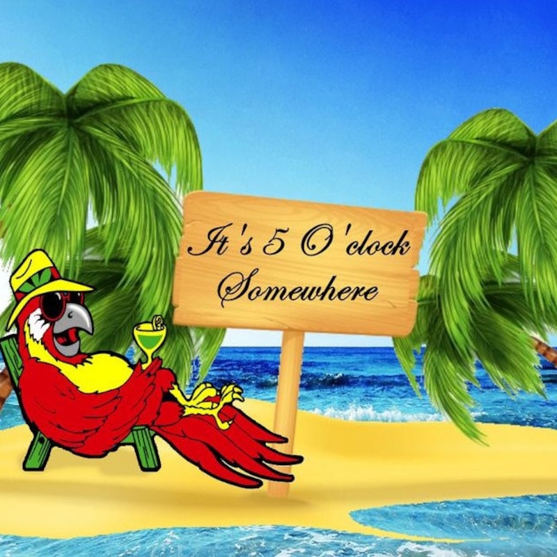 Its 5 Oclock Somewhere Clip Art - Etsy