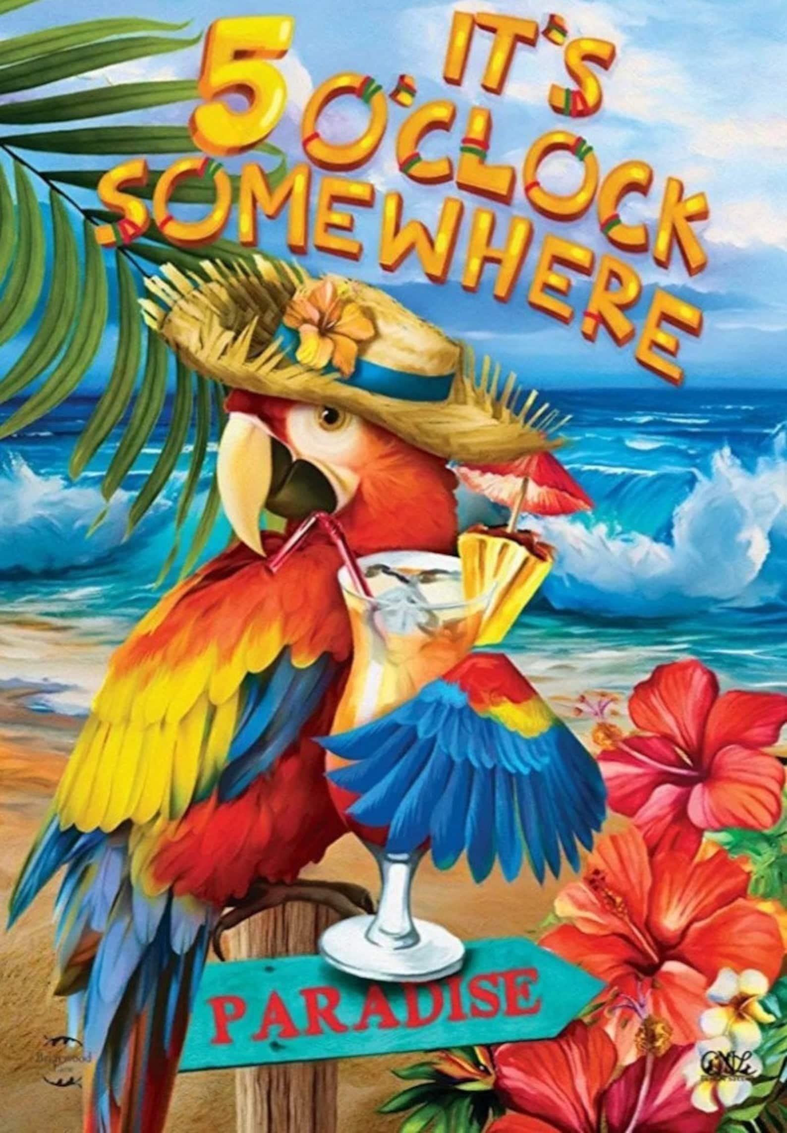 It's 5 O'clock Somewhere Digital File JPEG, PNG - Etsy