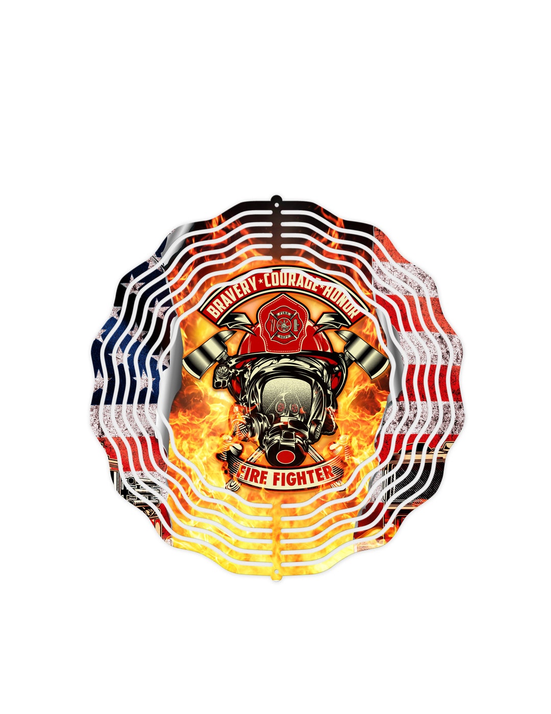 Fire Fighter Wind Spinner, Great Gift for the Fire Fighter in Your Life ...