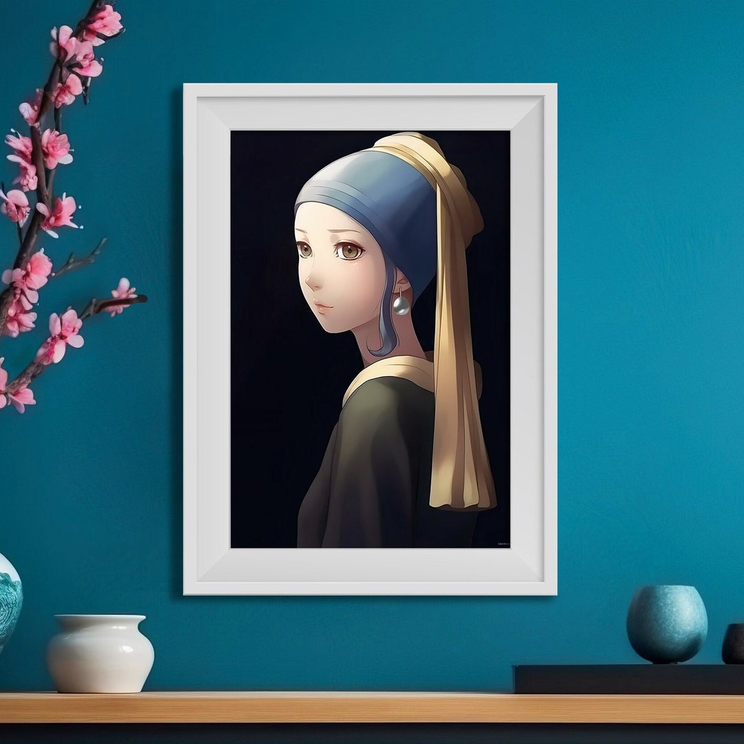 Smiski Girl With Pearl Earring Art History Poster Anime Fan Gifts for ...