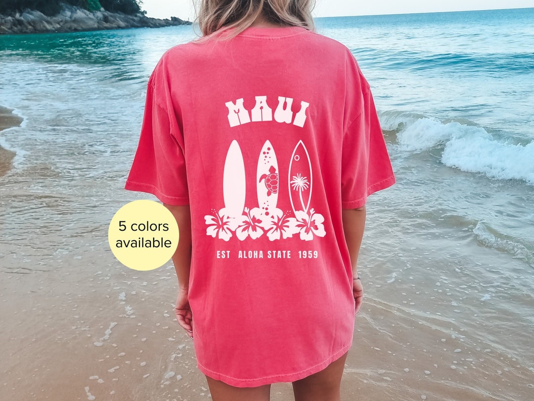 Maui Shirt Beachy Shirts Beach Bum Shirt Hibiscus Shirt Salty Shirt ...