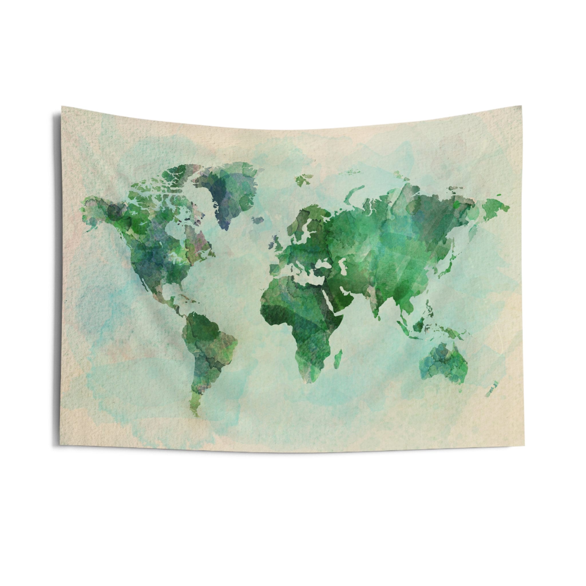 World Map Tapestry World Map Wall Art Large World Map Tapestry Wall ...