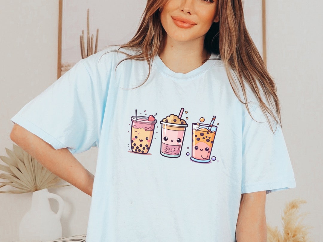 Boba Tea Boba Shirt Bubble Tea Shirt Bubble Tea Gift Kawaii Sweatshirt ...