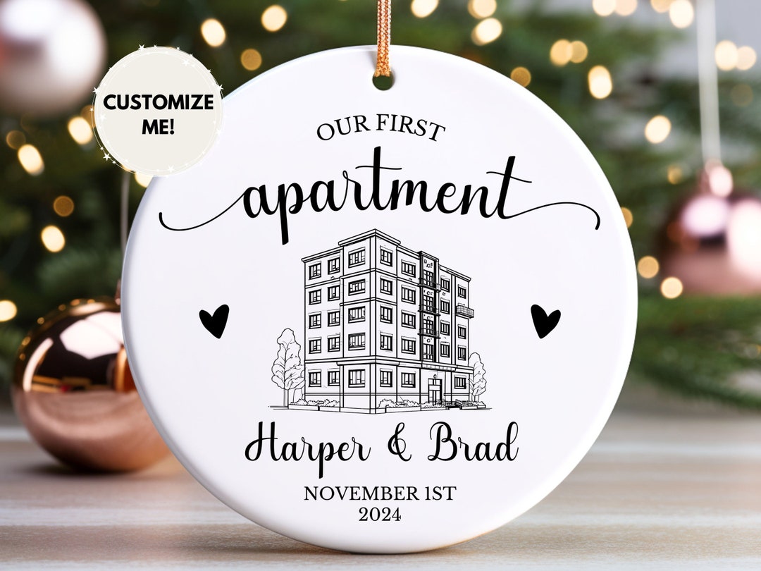 First Apartment Ornament Our First Apartment Ornament New House Ornament First Apartment Gift ...