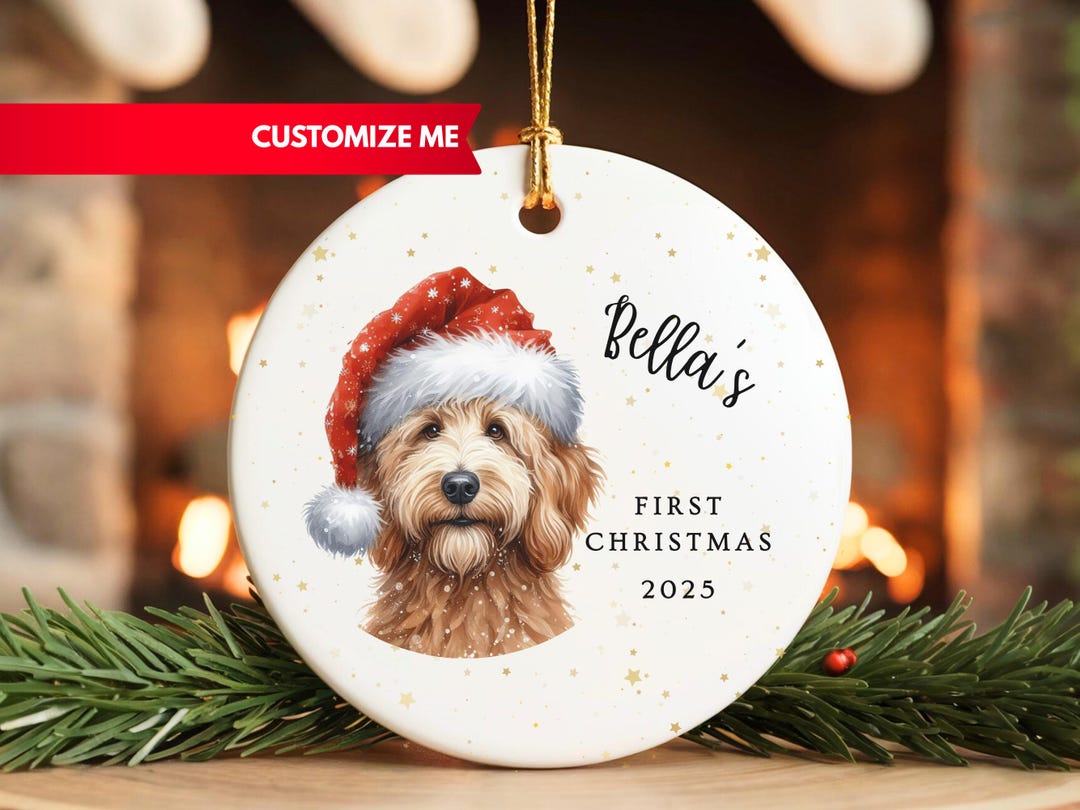 Goldendoodle Ornament Dogs First Christmas Ornament Goldendoodle Gifts ...