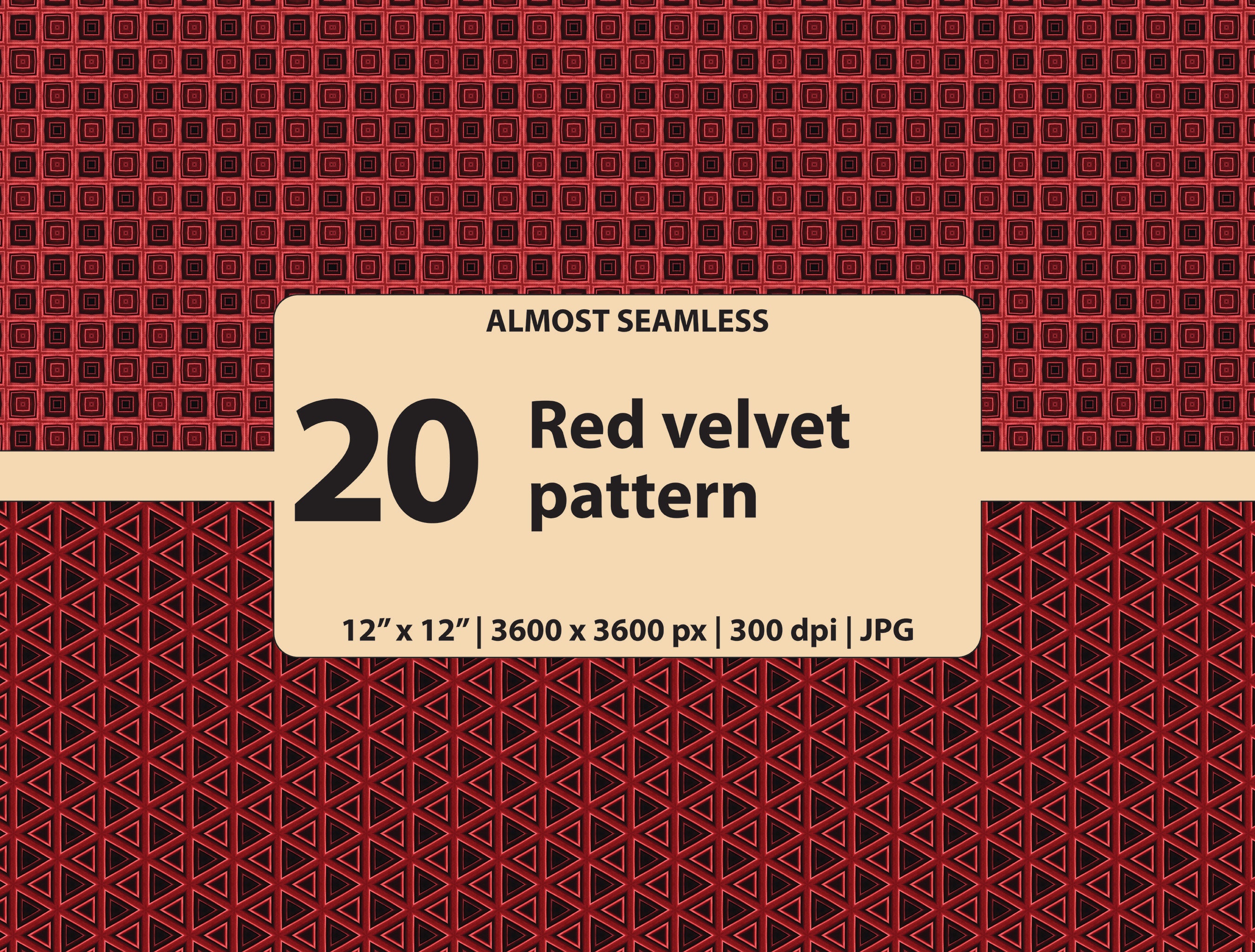 Red Velvet Patterns 20 Patterns in Same Colors Digital - Etsy