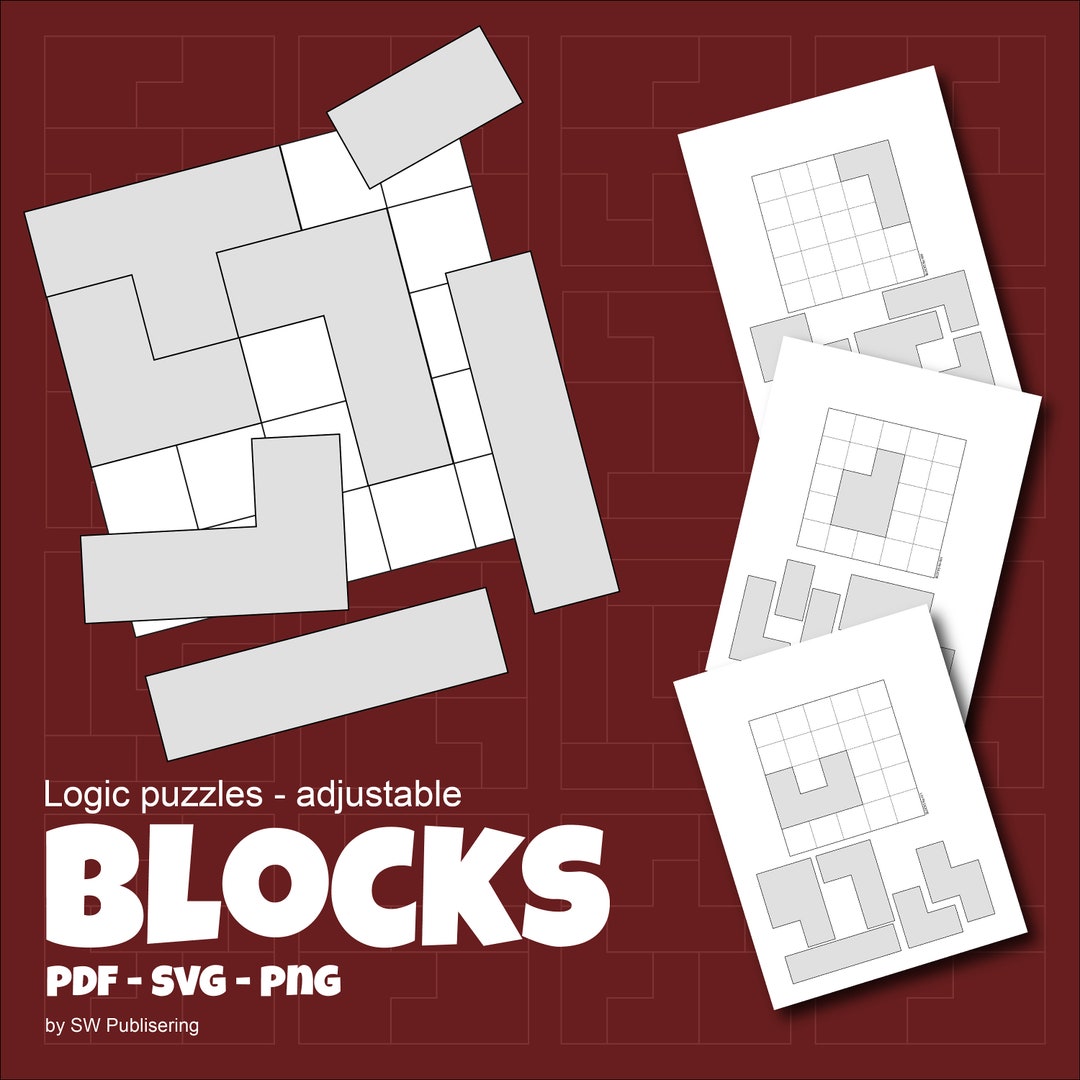 Basic Block Puzzle for Children Ready to Be Decorated by You - Etsy