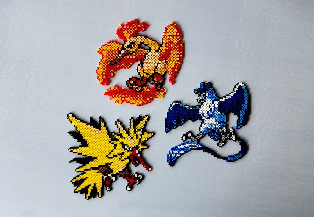 Pokémon 1st Generation Legendaries Zapdos/moltres/articuno - Etsy