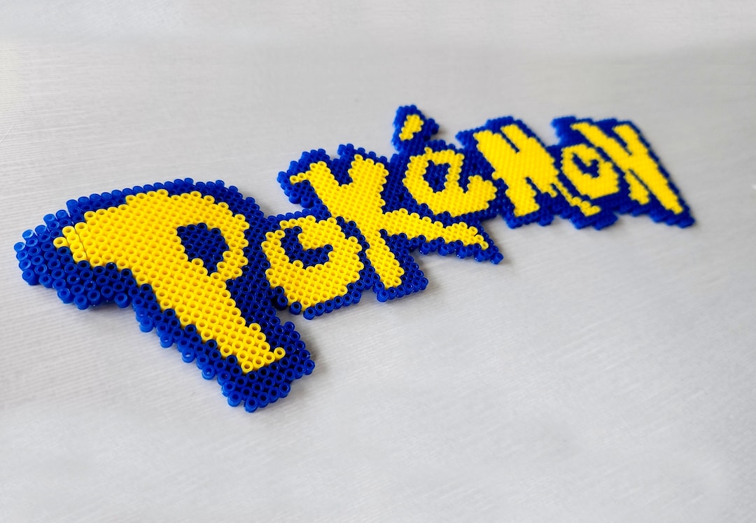 Pokémon Logo Mini Perler Bead Pixel Art Opción de imán - Etsy España