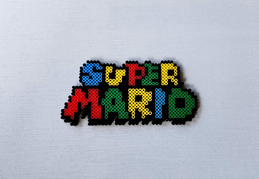 Handmade Super Mario Mini Perler Bead Pixel Art - Etsy