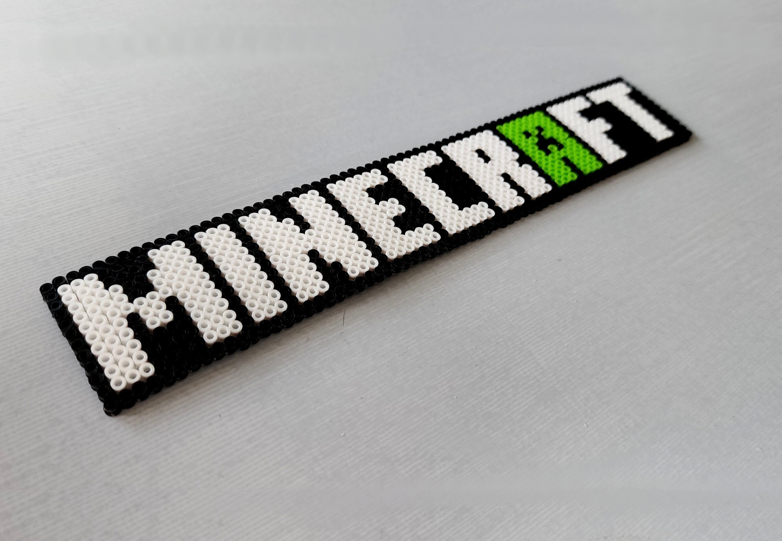 Handmade Minecraft Perler Bead Logo Art Magnet Option Pixelated Video ...