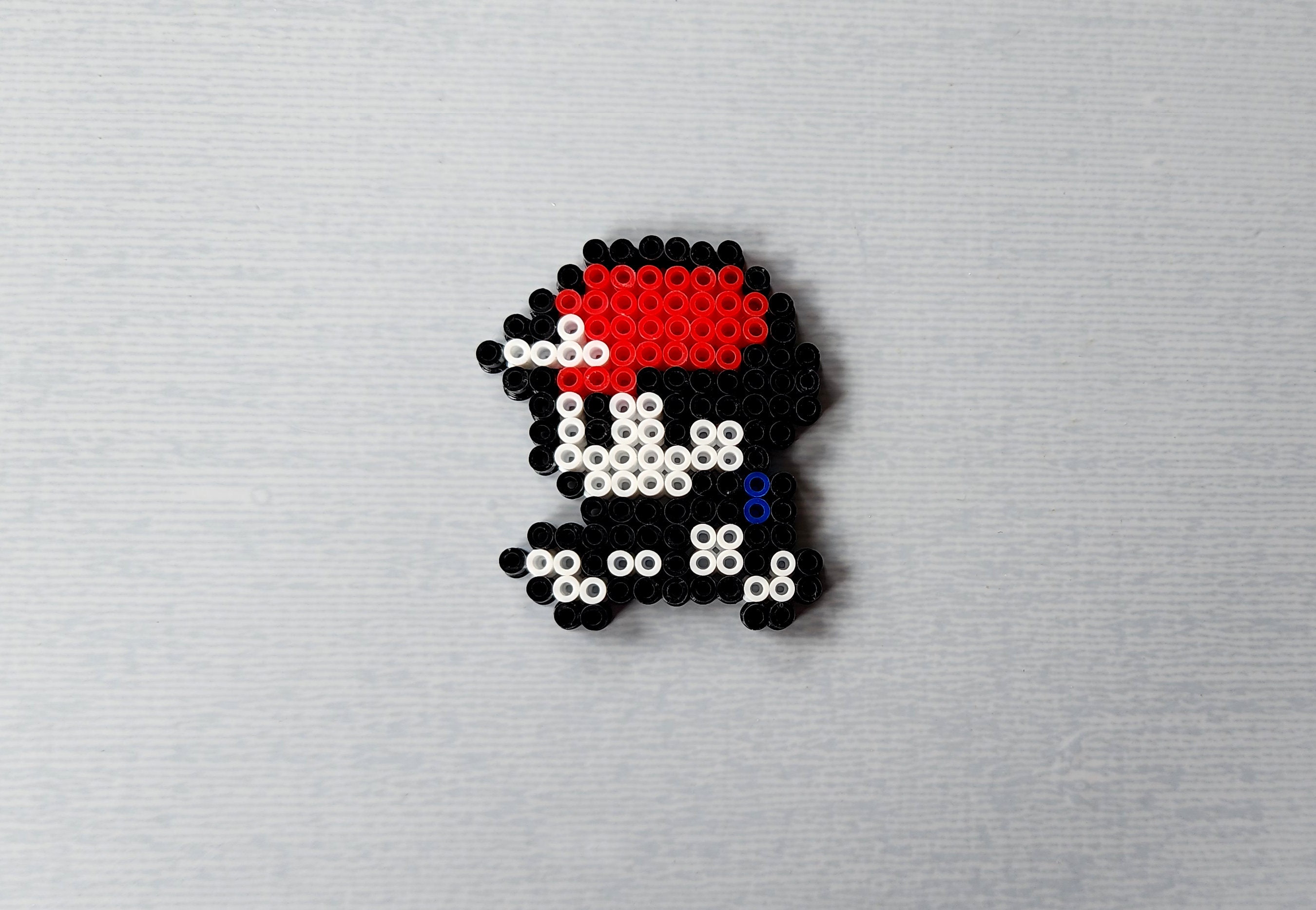 Ash and Pikachu Mini Perler Bead Pokémon Pixel Art Magnet Option ...