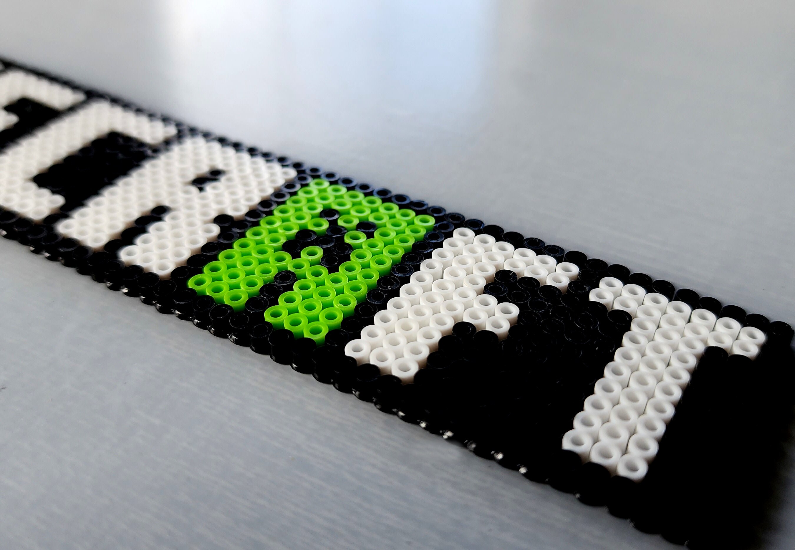 Handmade Minecraft Perler Bead Logo Art Magnet Option Pixelated Video ...