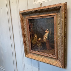 Antique Victorian Oil Painting Portrait of a Jewish Moneylender or ...