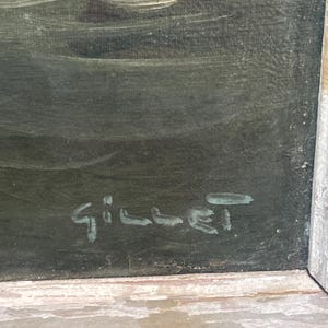 Antique Vintage French Coastal Seascape of Sailing Boats at Sunset ...