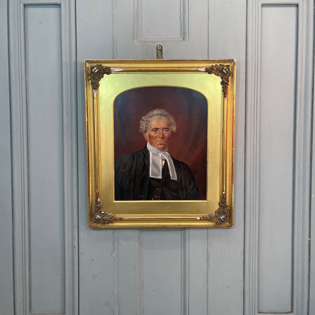 Antique Victorian Oil Painting Portrait Study of a Barrister in Silks ...
