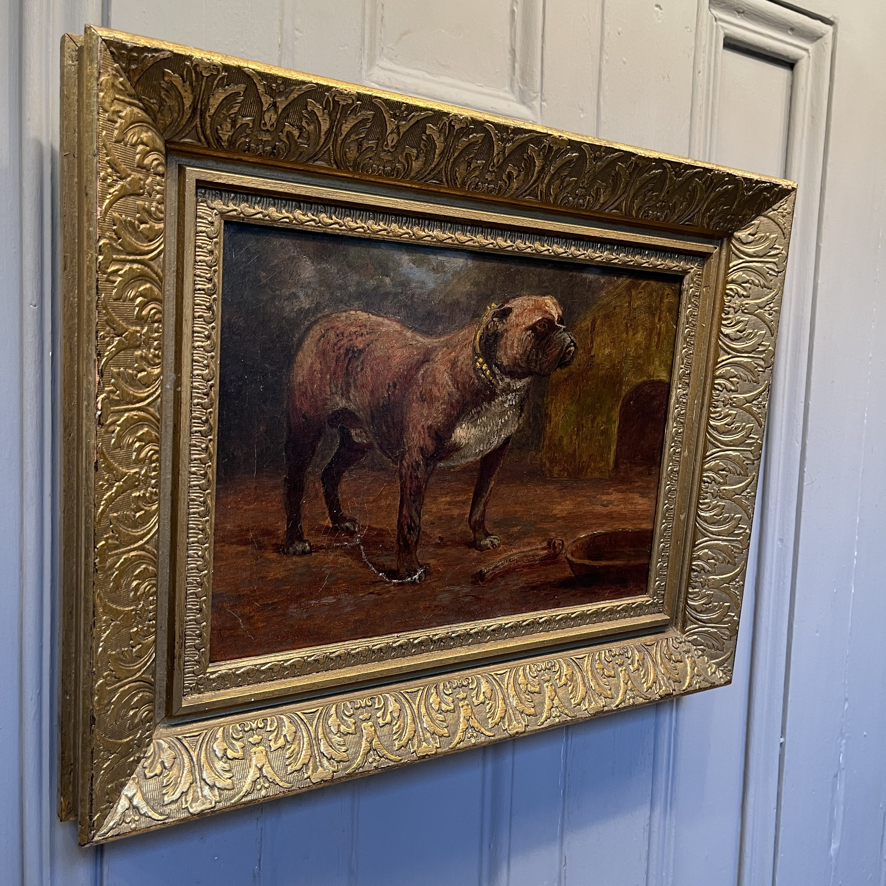 Antique Oil Painting Portrait Study of a Boxer Dog Signed R Dearn - Etsy