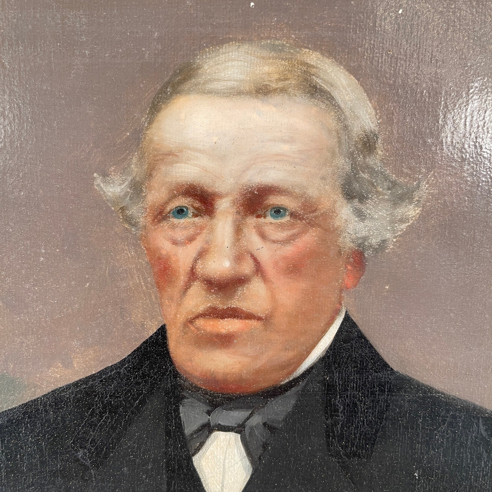 Antique French Oil Painting Portrait of Gentleman in Formal Attire - Etsy