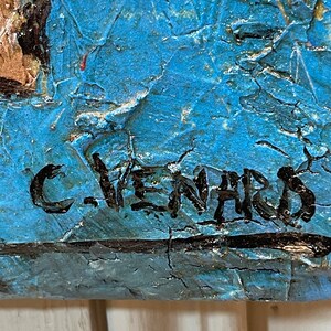 Vintage French Abstract Still Life Oil Painting Study of Pots and ...